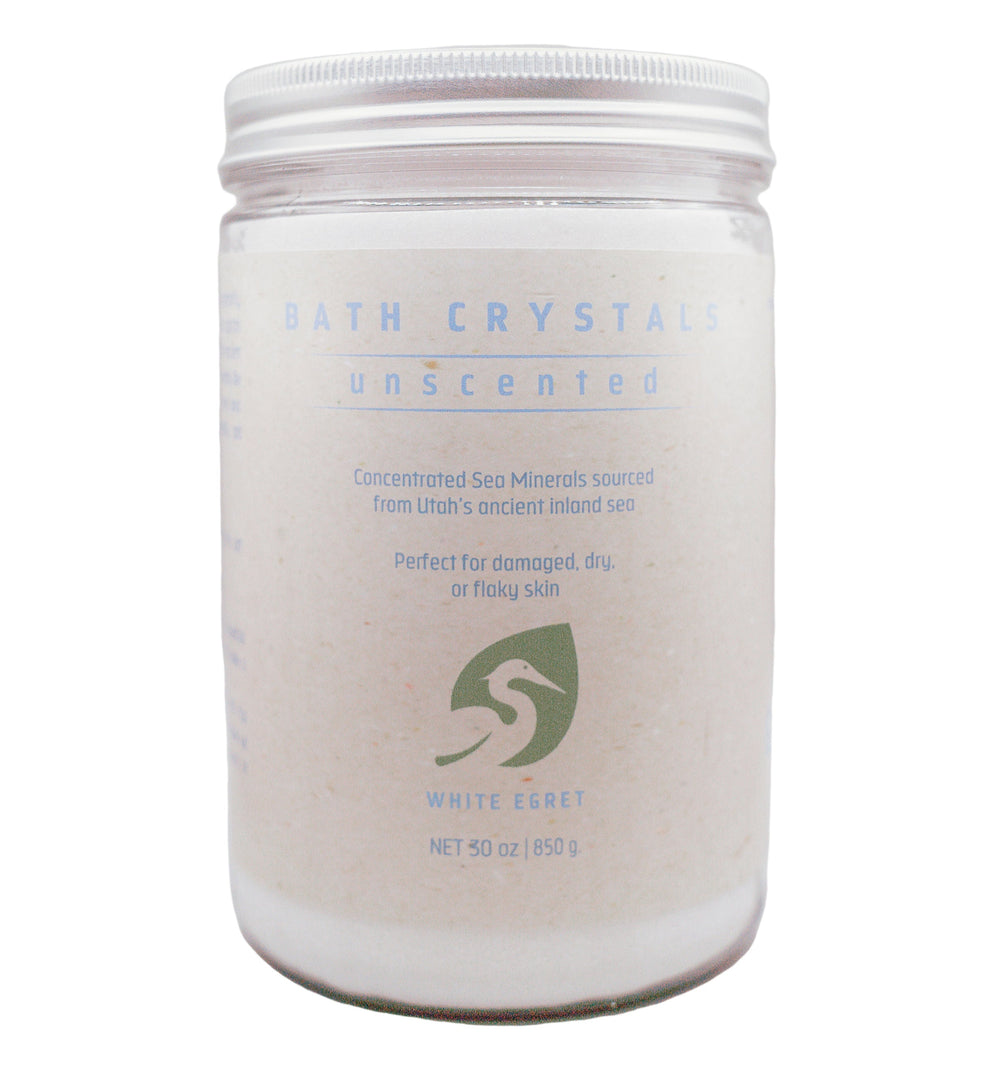 Unscented Bath Crystals | White Egret Personal Care